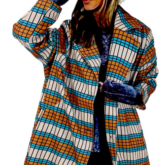 Jackets & Coats | Plaid Oversized Spring Coat | Poshmark